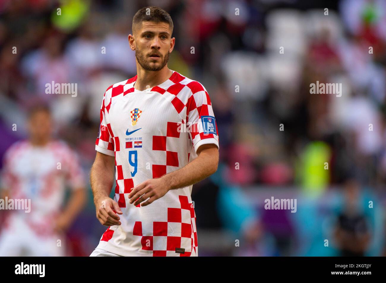 Al Khor, Qatar, November .22, 2022 Andrej Kramaric of Croatia during ...