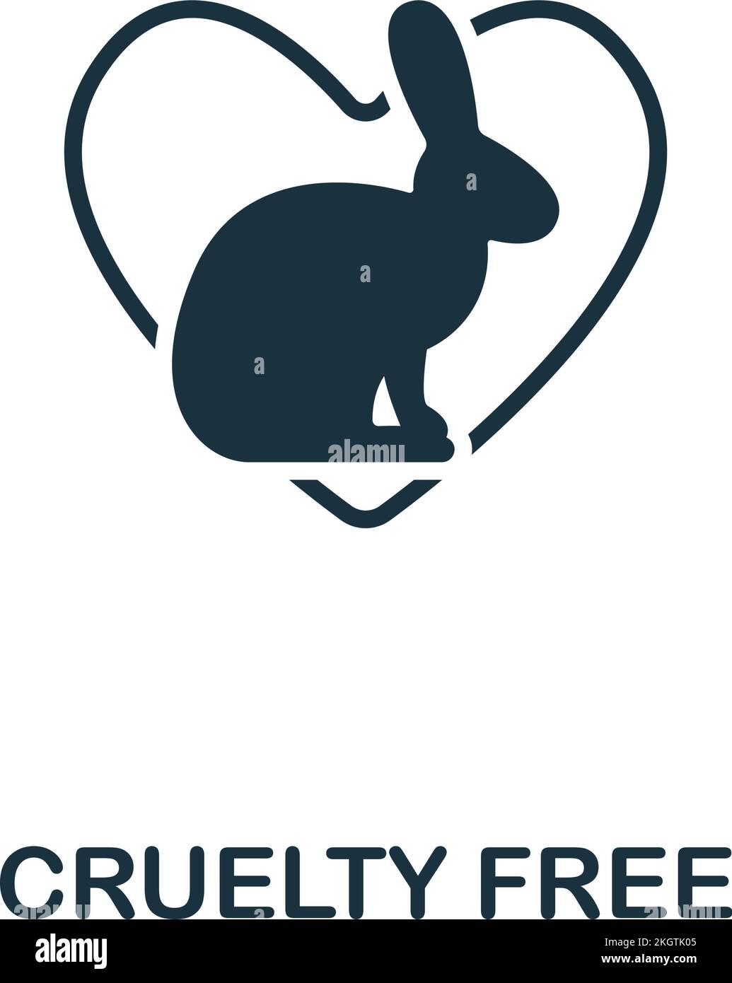 Cruelty Free icon. Monochrome simple Sustainability icon for templates ...