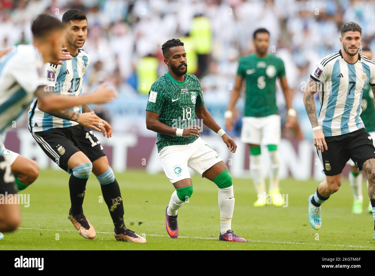Lusail, Qatar. 22nd Nov, 2022. Alabid Nawaf (KSA) Football/Soccer ...