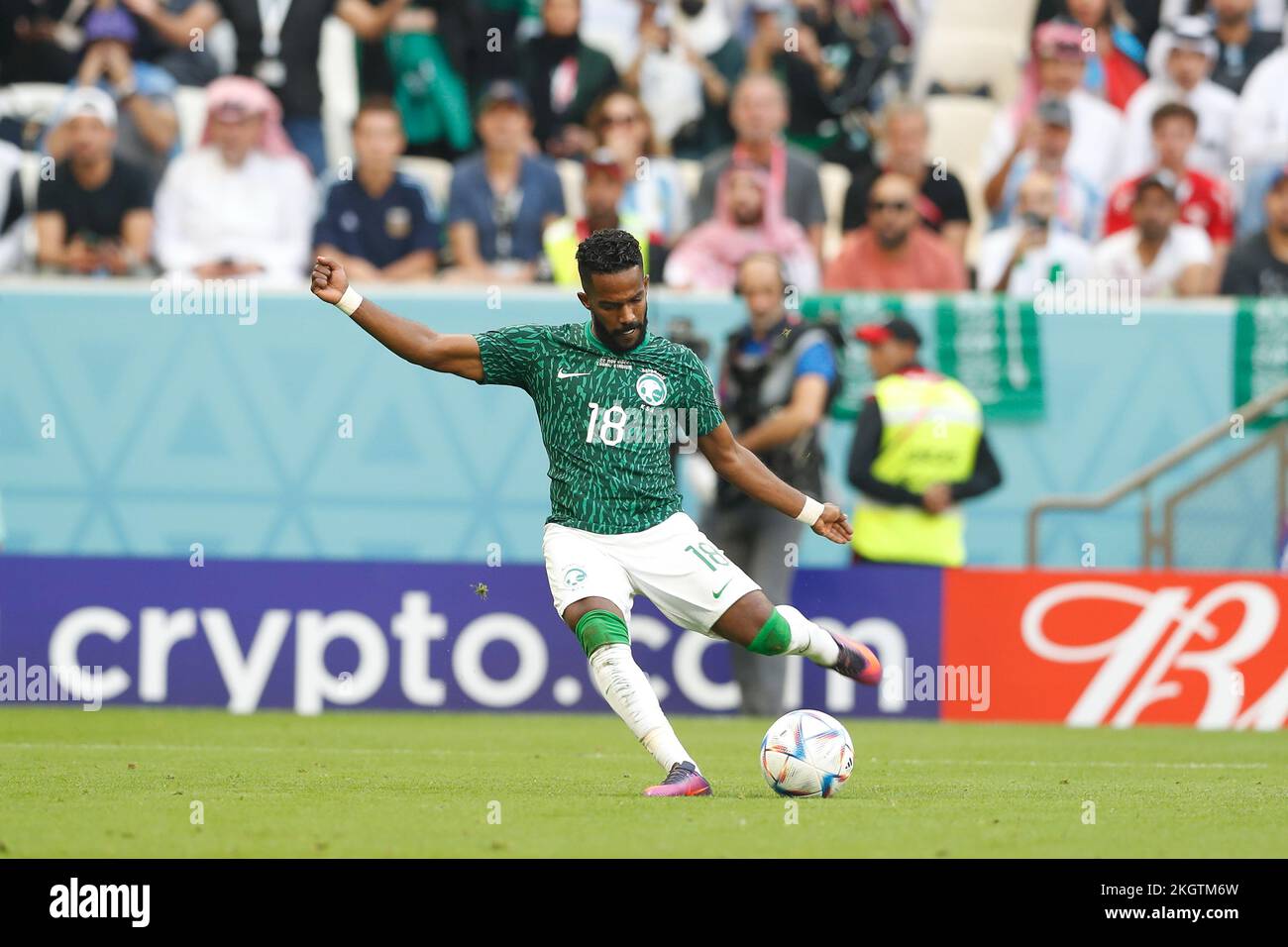 Lusail, Qatar. 22nd Nov, 2022. Alabid Nawaf (KSA) Football/Soccer ...