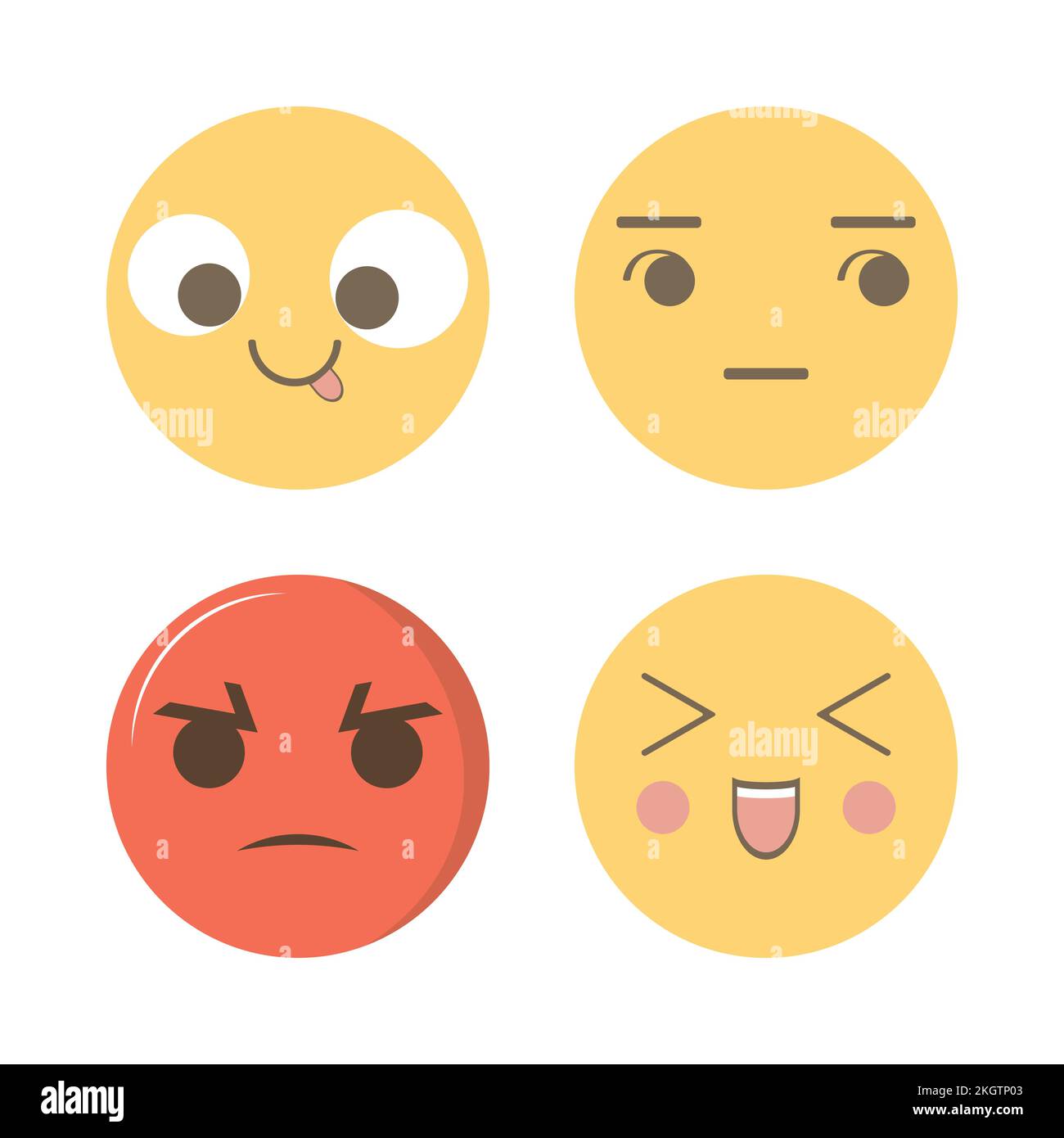Annoyed Emoji Face Angry Emoji Face Hi Res Stock Photography And