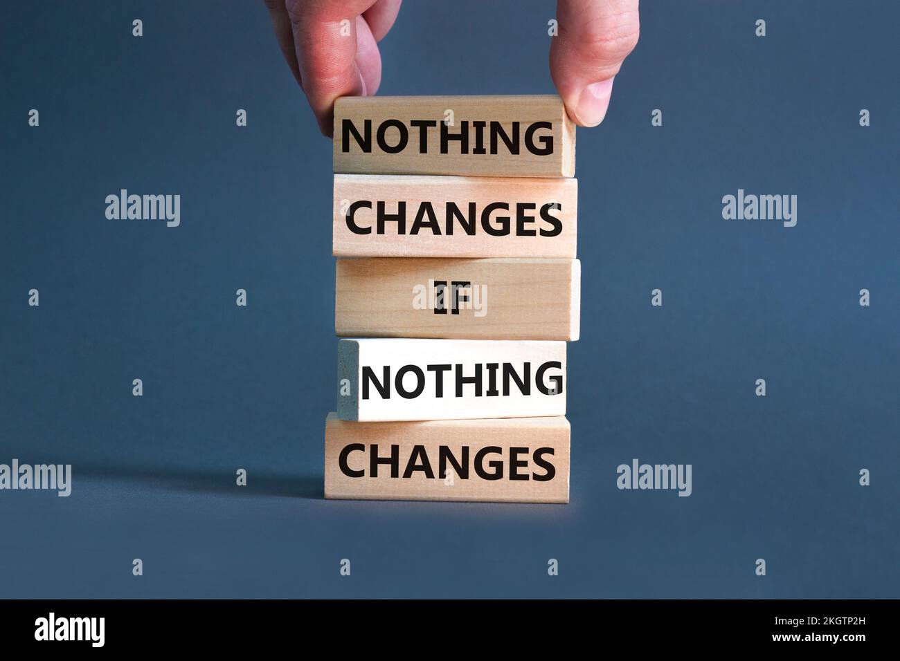 Nothing change symbol. Concept words Nothing changes if nothing changes ...