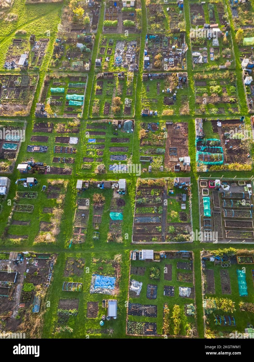 Aerial sunny suburbs in winter hi-res stock photography and images - Alamy