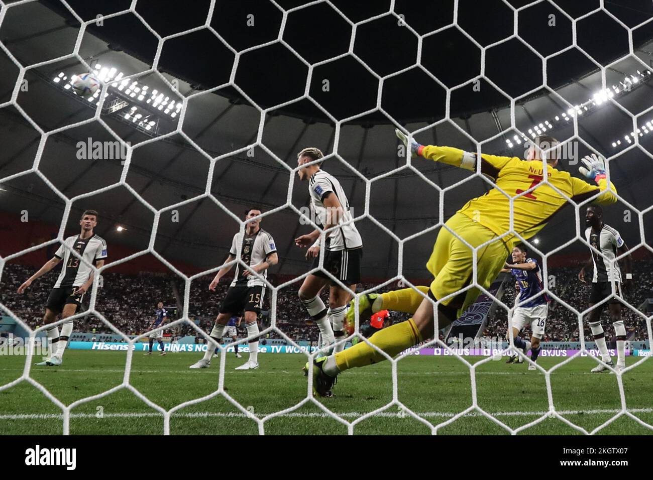 Doha, Qatar. 23rd Nov, 2022. Manuel Neuer (front), goalkeeper of ...
