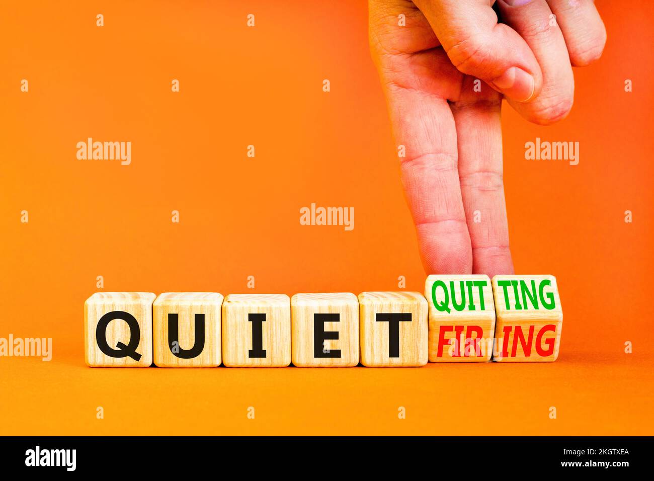 Quiet quitting or firing symbol. Concept words Quiet quitting Quiet ...