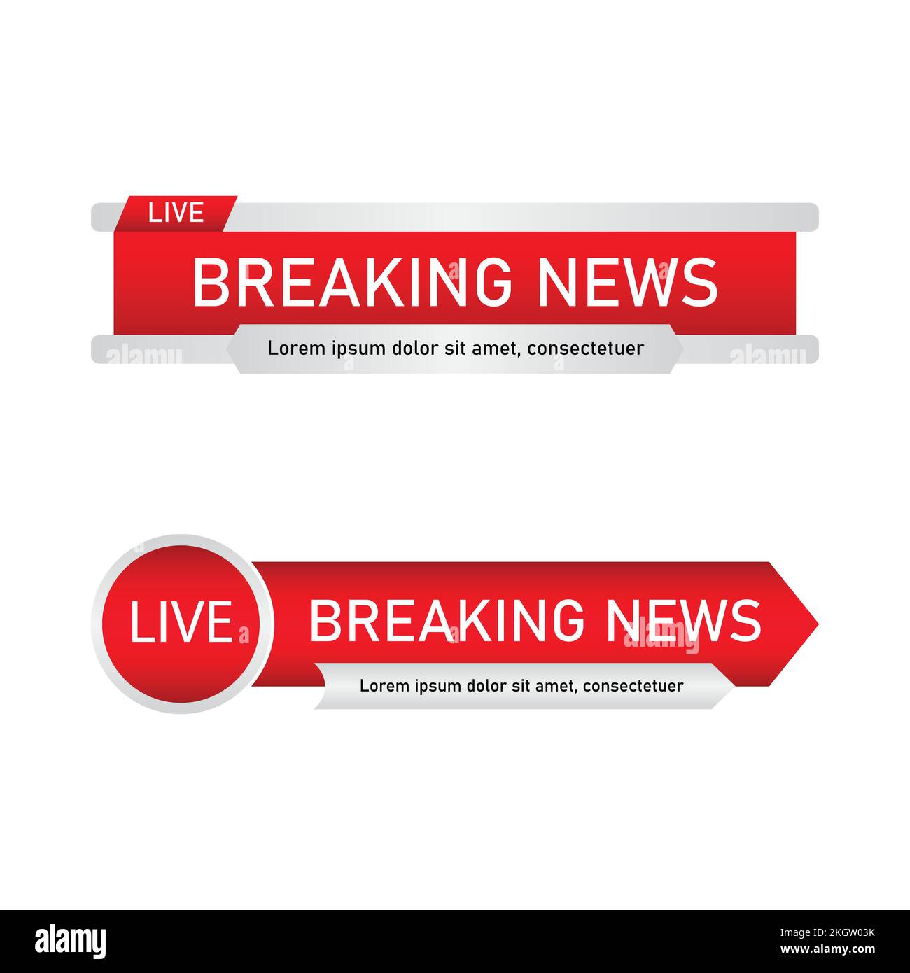 News lower third luxurious design for television channels. The ...