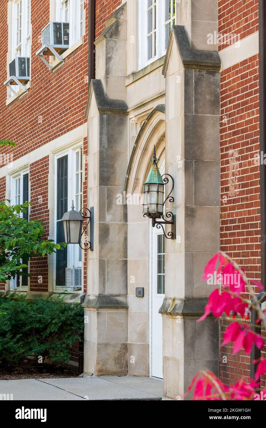 East Lansing MI - October 18, 2022: Entrance to Giltner Hall on the MSU ...