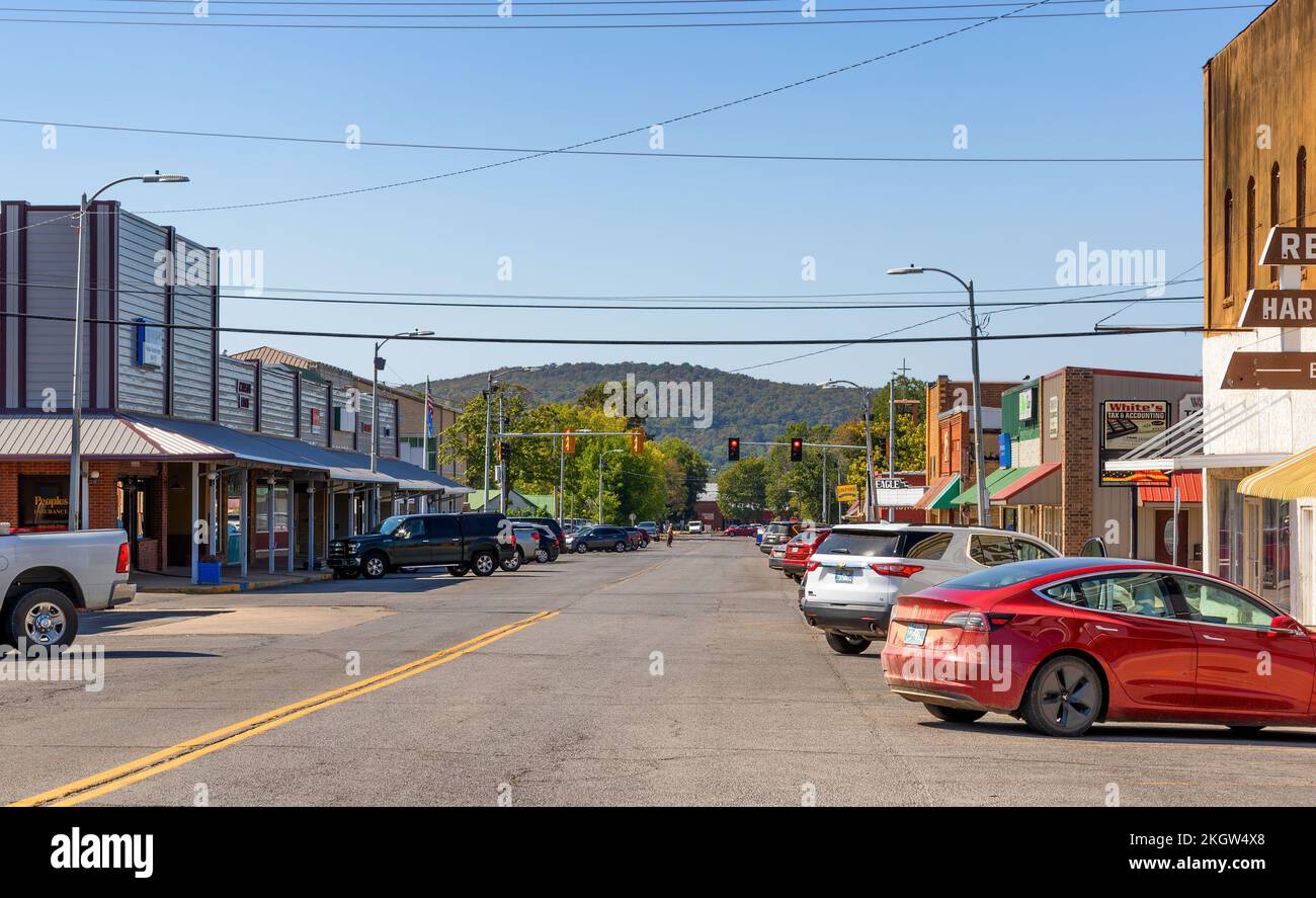 Stilwell, Oklahoma, USA - September 29, 2022: The town of Stilwell was ...