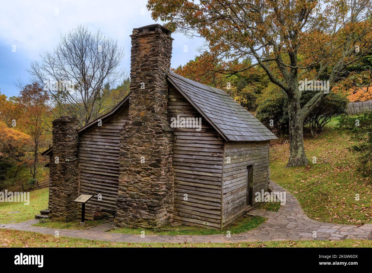 Blue Ridge Parkway, North Carolina, USA - October 16, 2022: The ...