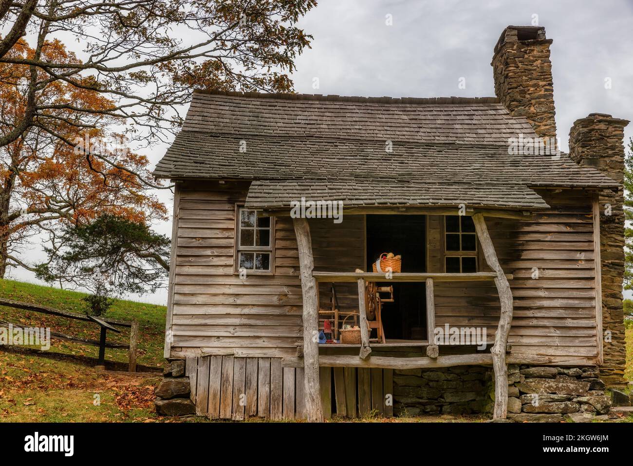 Blue Ridge Parkway, North Carolina, USA - October 16, 2022: The ...
