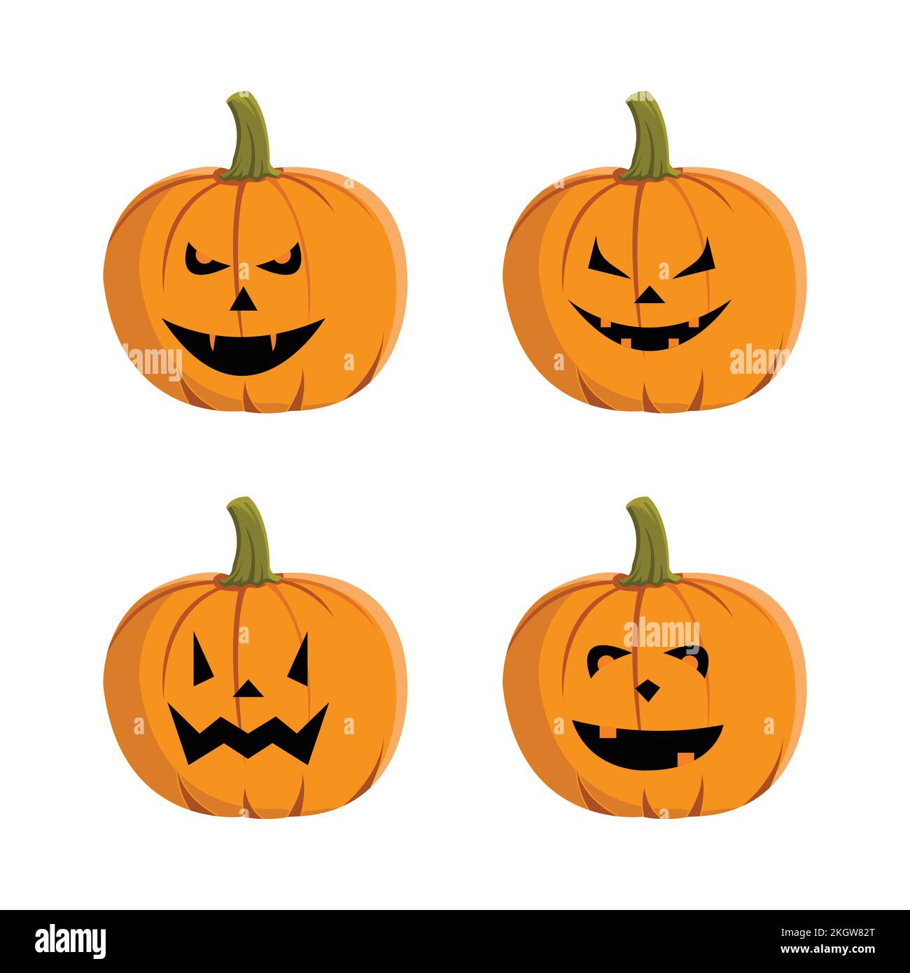 Spooky pumpkin design with an evil smiling face and also with black and ...