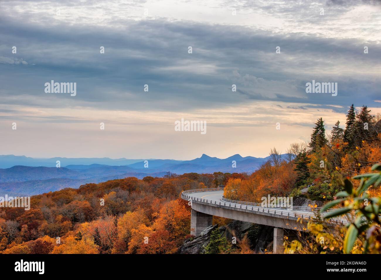 Blue Ridge Parkway, North Carolina, USA - October 16, 2022: Views from ...