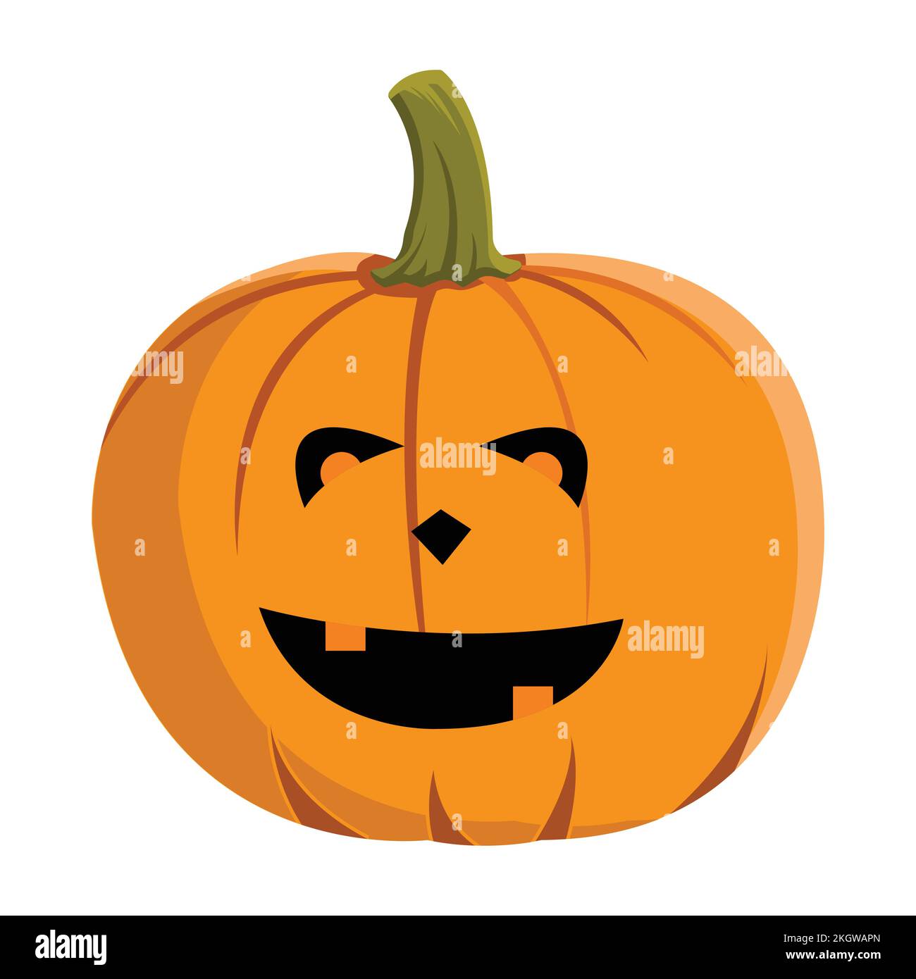 Pumpkin design with scary eyes for Halloween event with orange and ...