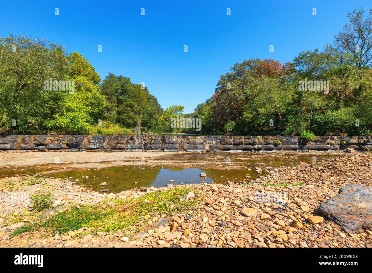 Natural Dam is a rock formation that acts as a dam for the Mountain ...