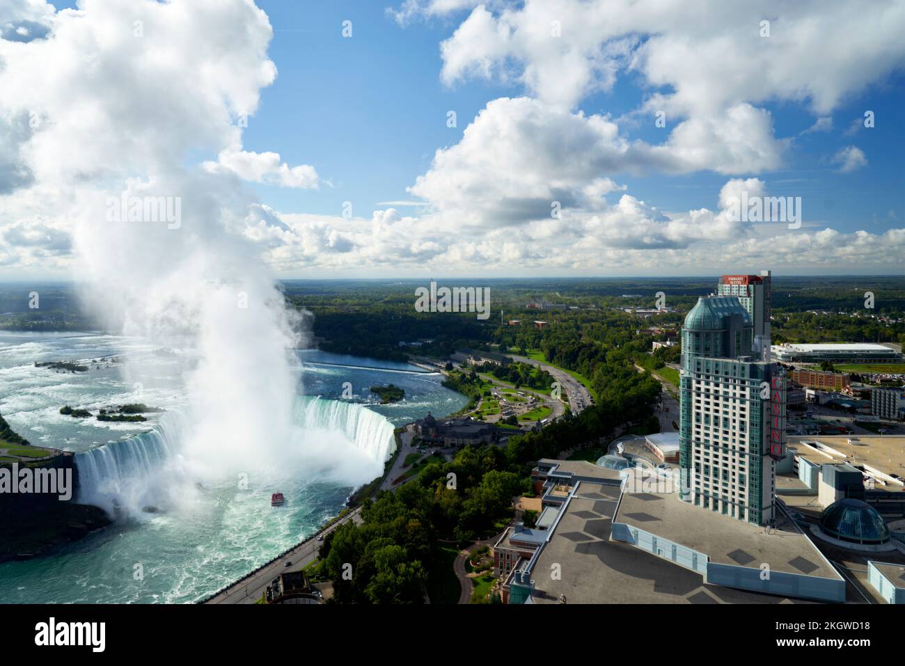 Aerial view of the Horseshoe Niagara Falls, Canada Stock Photo - Alamy