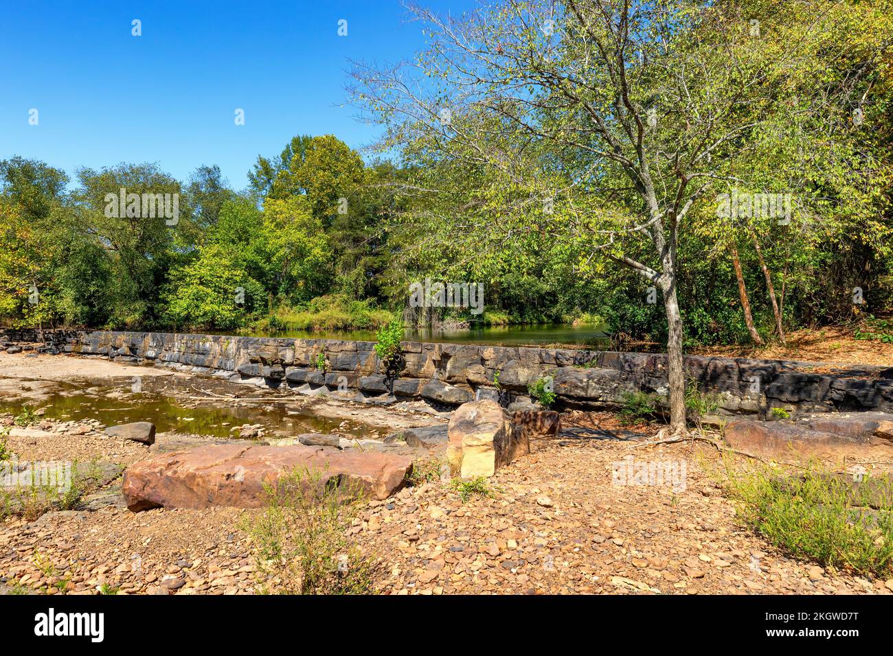 Natural Dam is a rock formation that acts as a dam for the Mountain ...