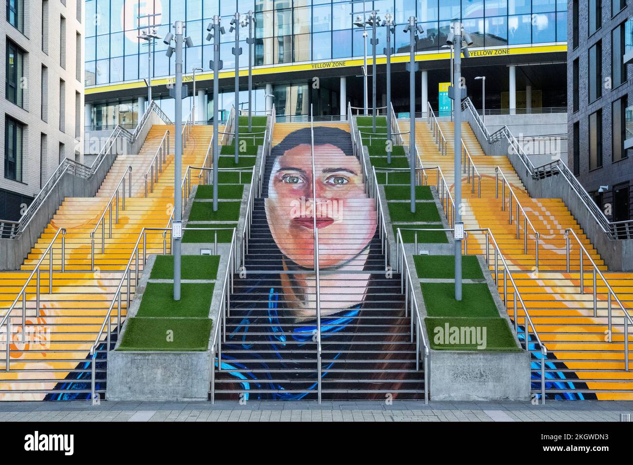 London, UK. 23 November 2022. A distinctive artwork by artist Charlotte ...