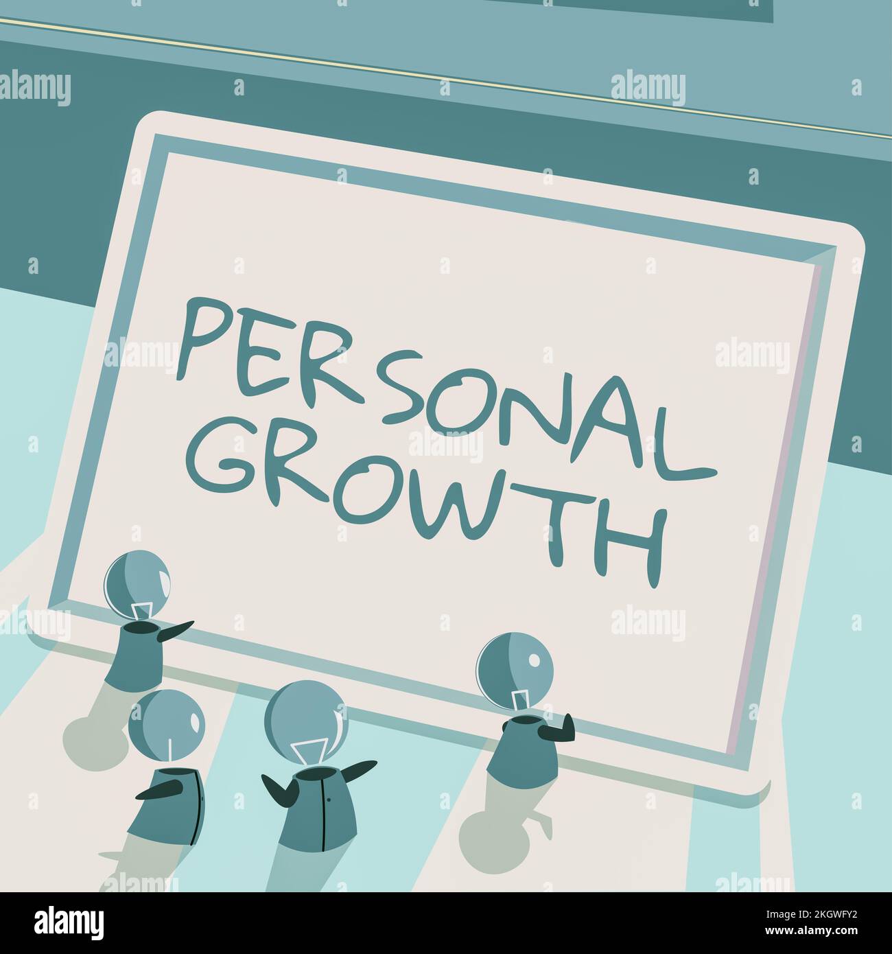 Sign displaying Personal Growth, Word Written on ongoing process of ...