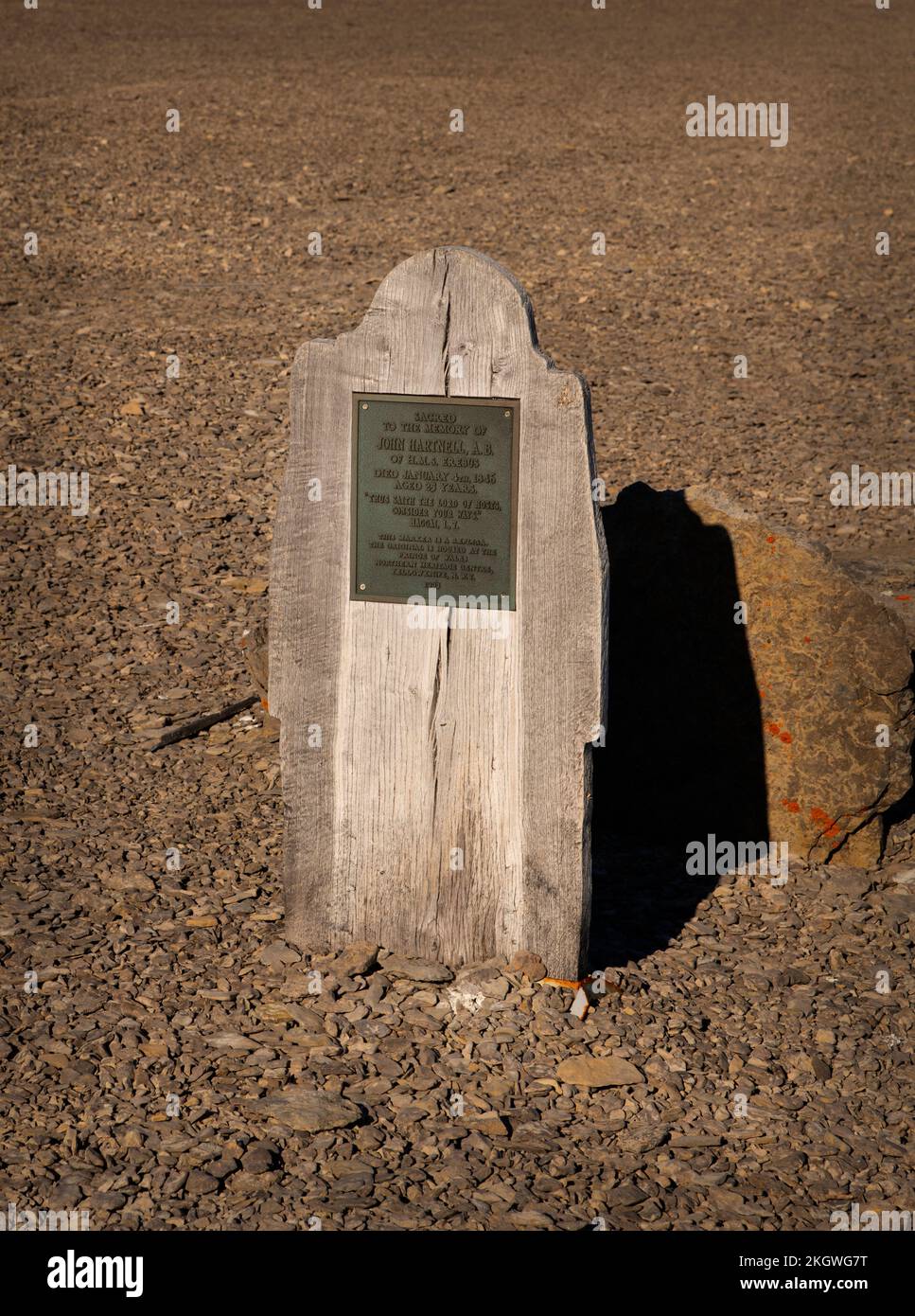 Grave of sailor from HMS Erebus (John Hartnell, d 4/1/1846), Beechey ...