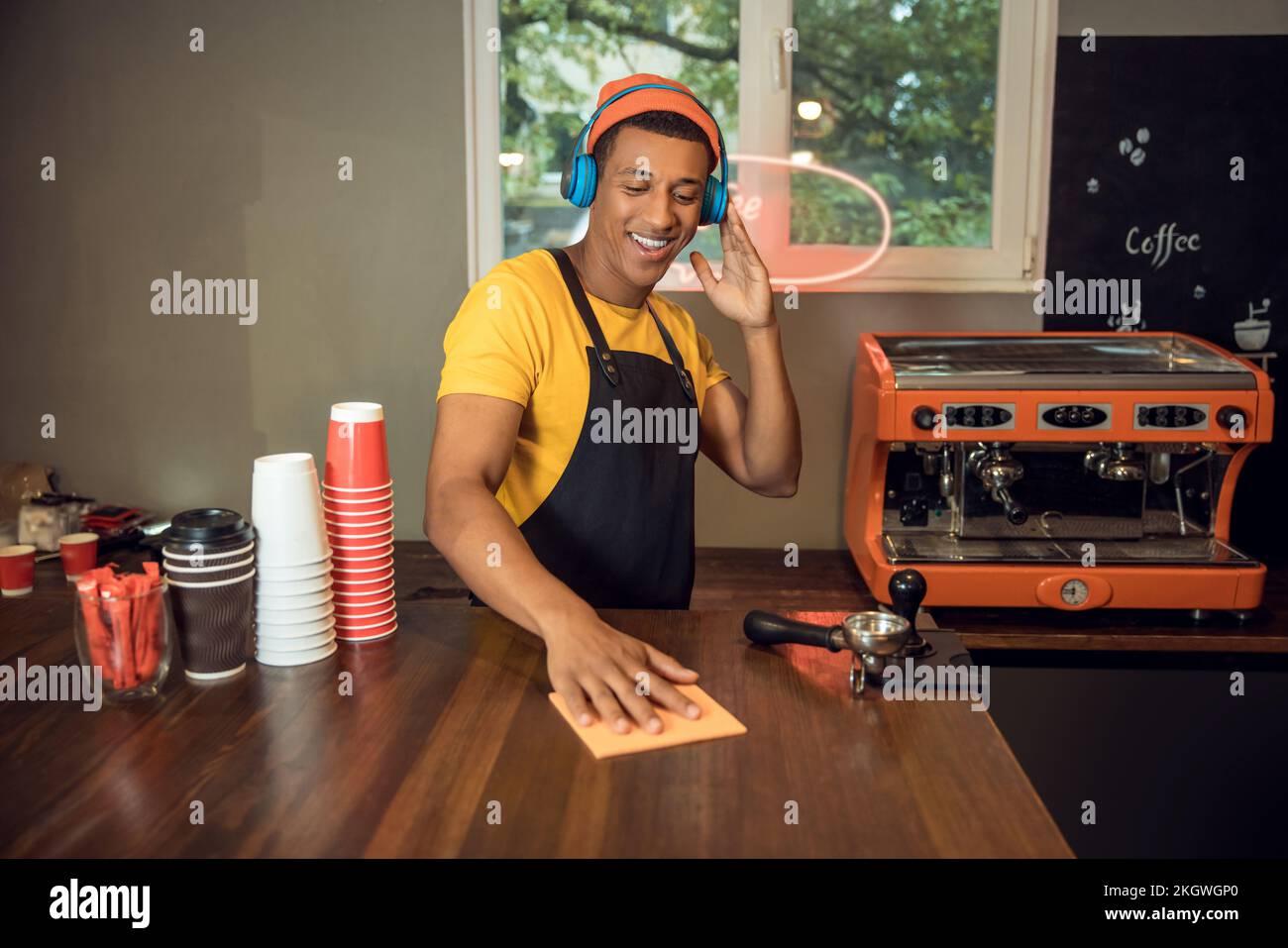 Portrait business man cleaning hi-res stock photography and images - Alamy