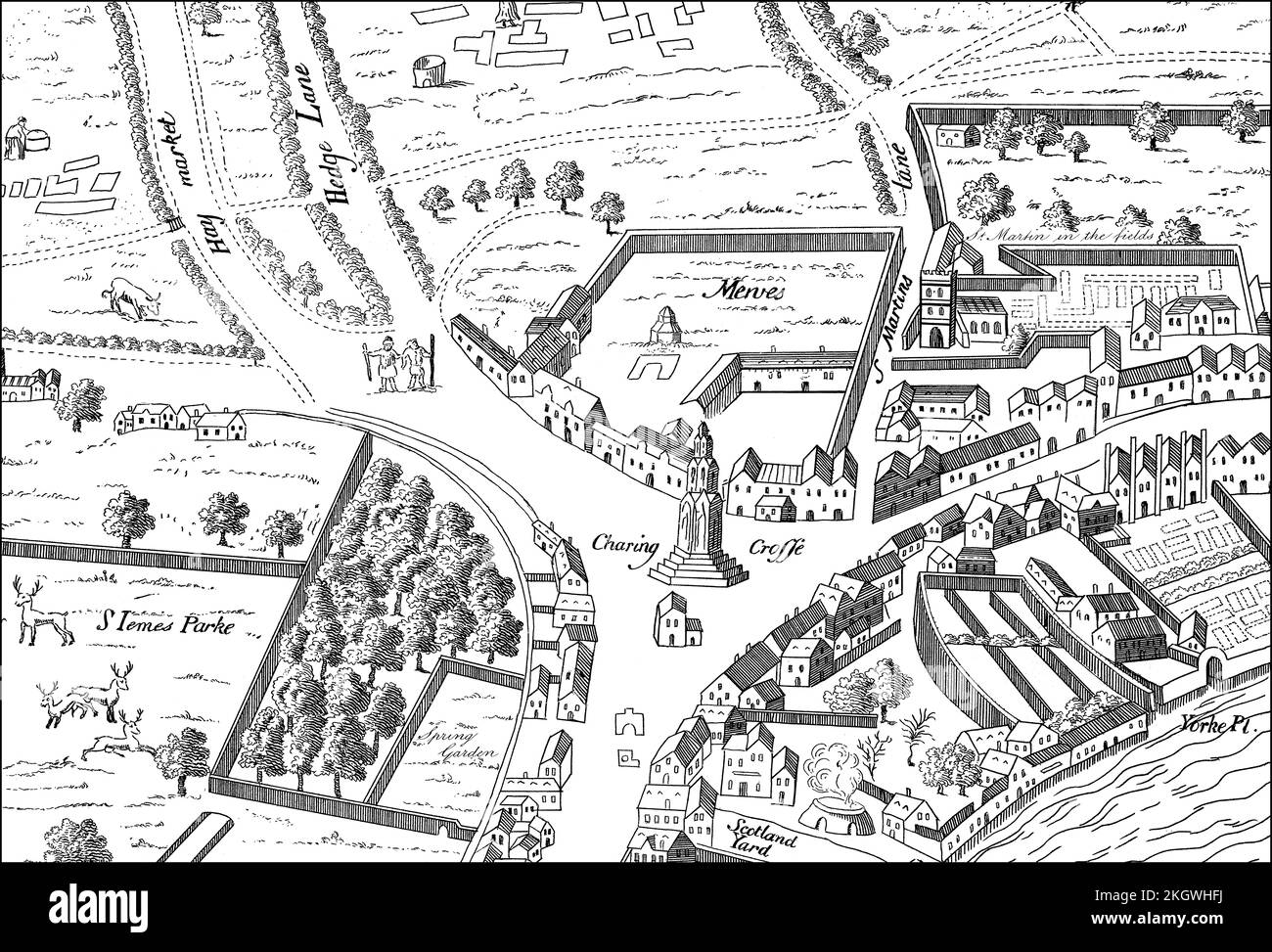 17th century map of england hi-res stock photography and images - Alamy