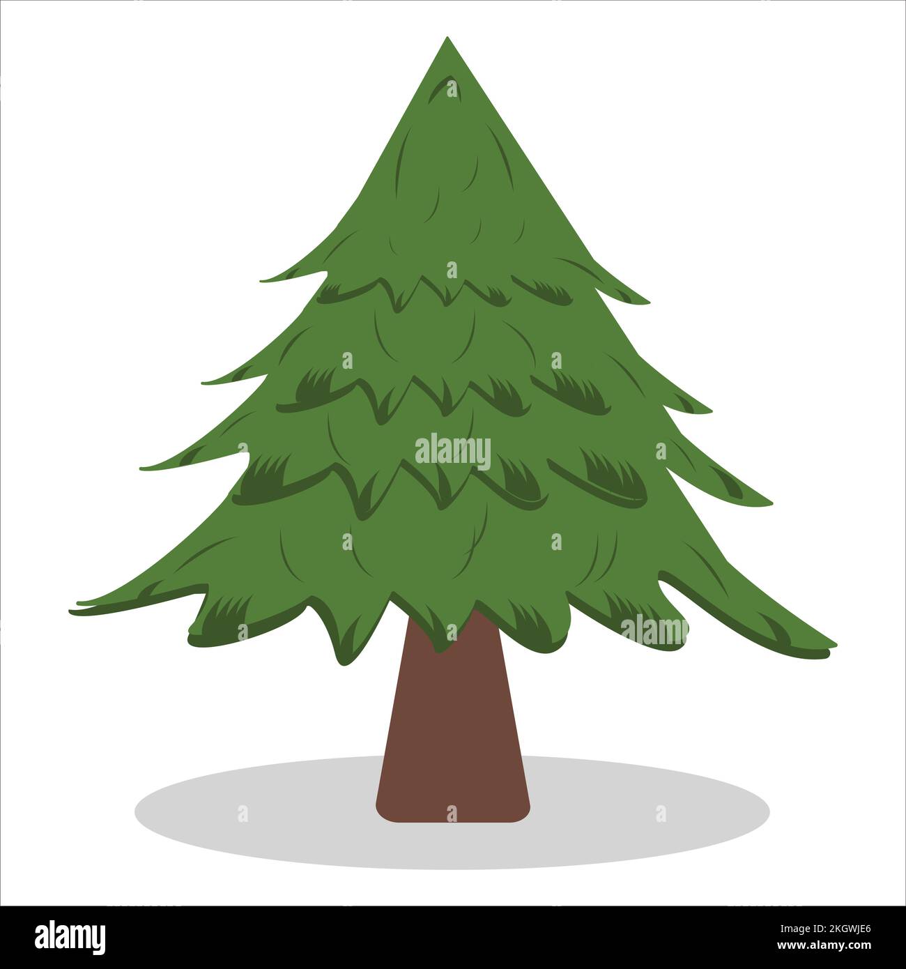 Simple Christmas tree design. Merry Christmas and a happy new year ...