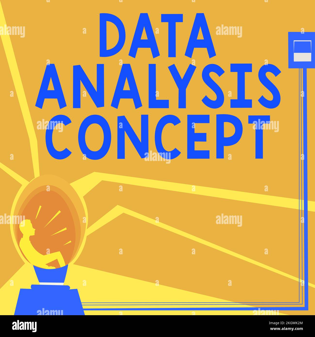 Sign displaying Data Analysis Concept. Conceptual photo evaluating data using analytical and ...