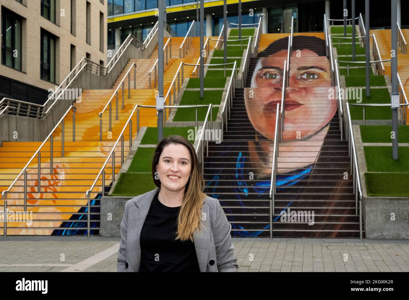 London, UK. 23 November 2022. Helen Hardy at the unveiling of artist ...