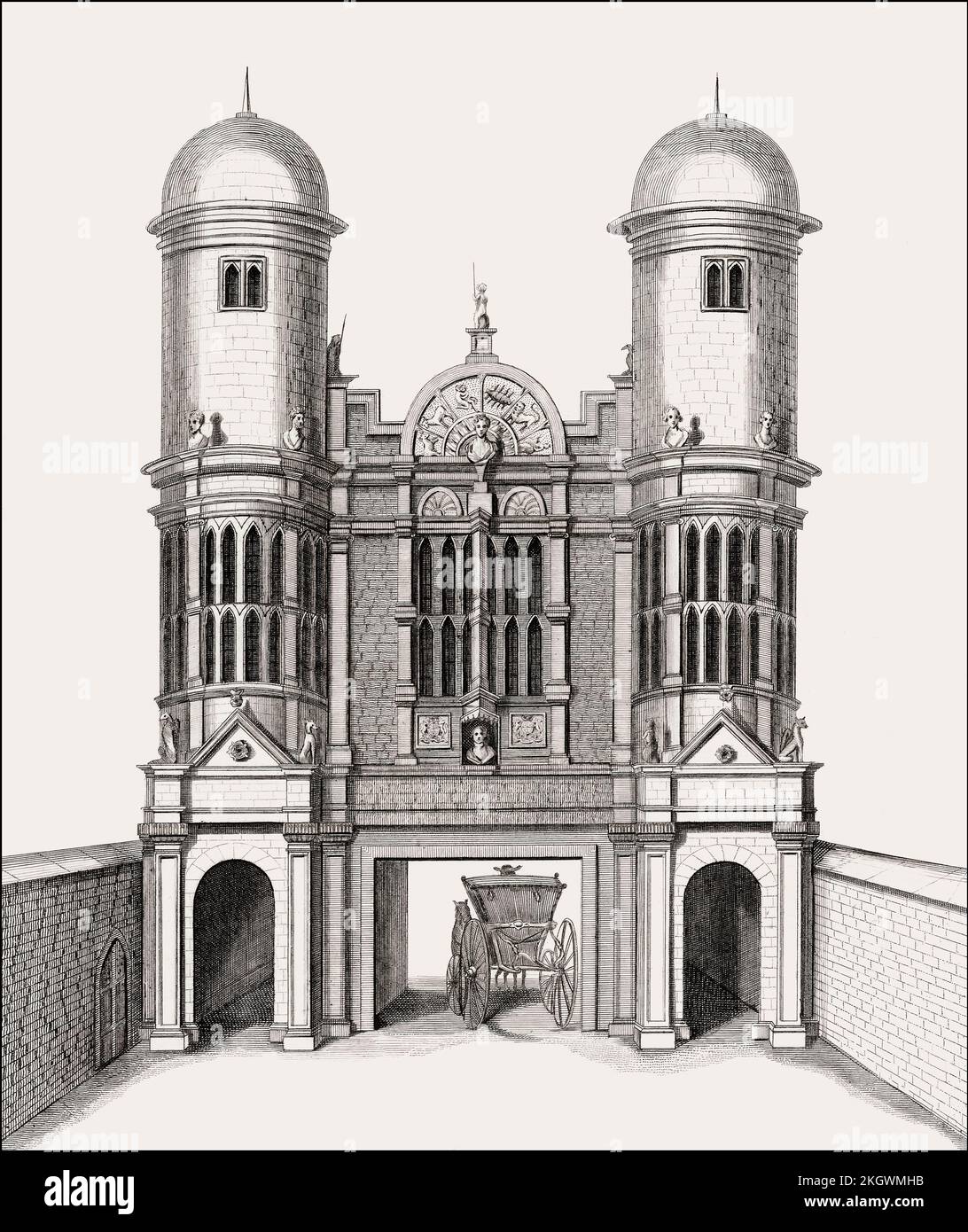 King Street Gate, Westminster, London, UK, 1723 Stock Photo - Alamy