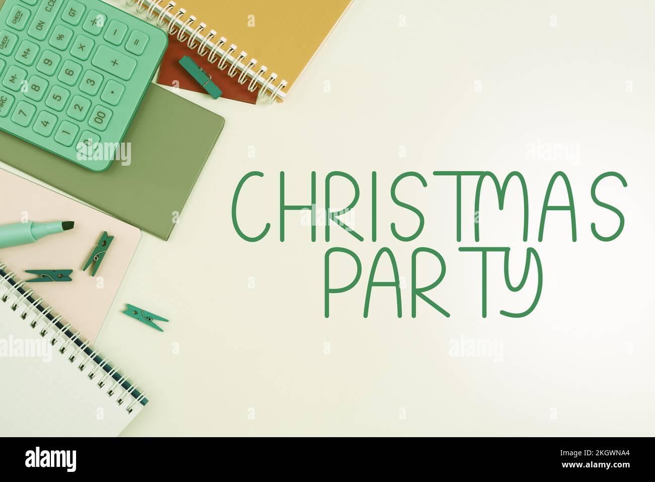 Handwriting text Christmas Party. Word for annual festival ...