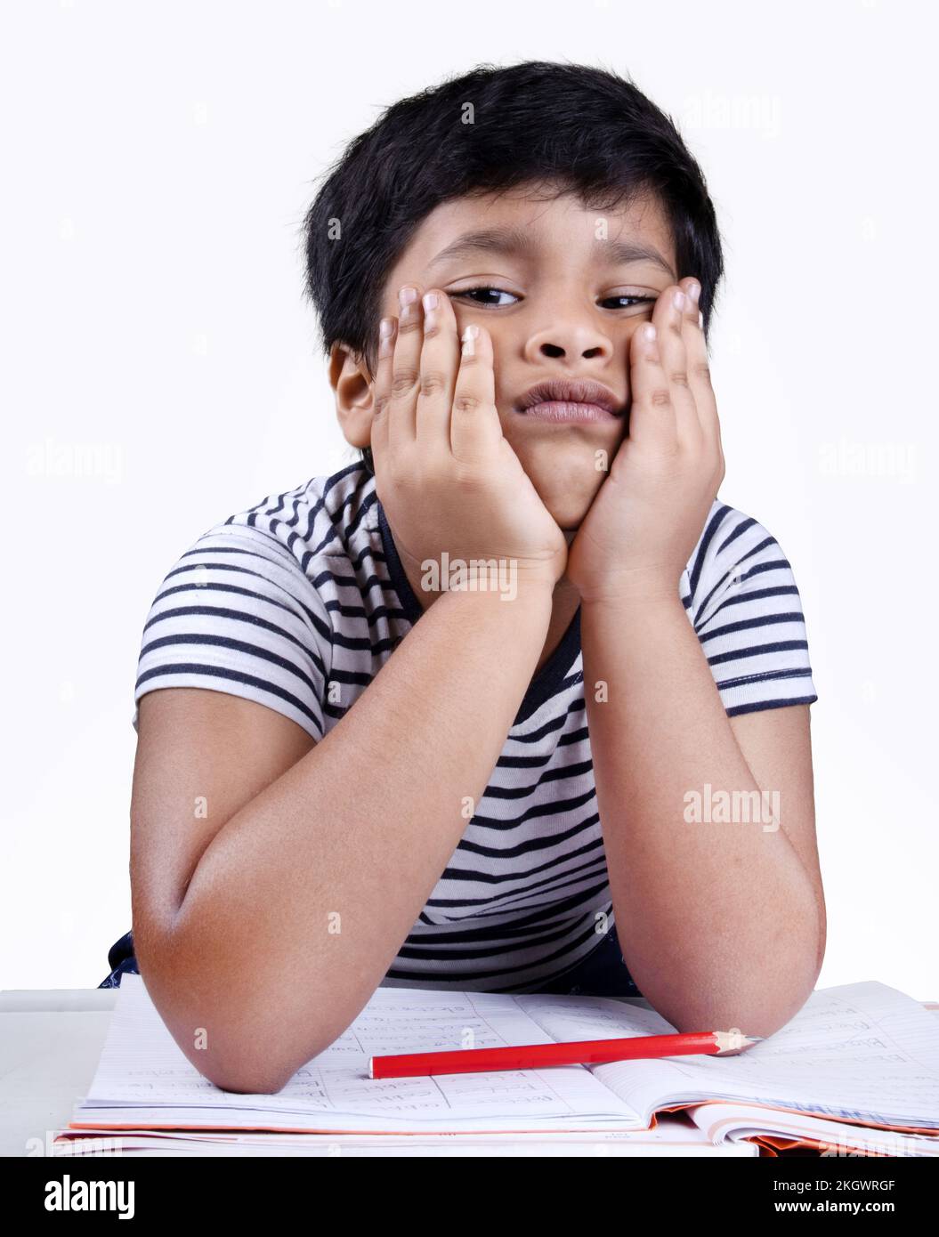 Homework stress child hi-res stock photography and images - Alamy