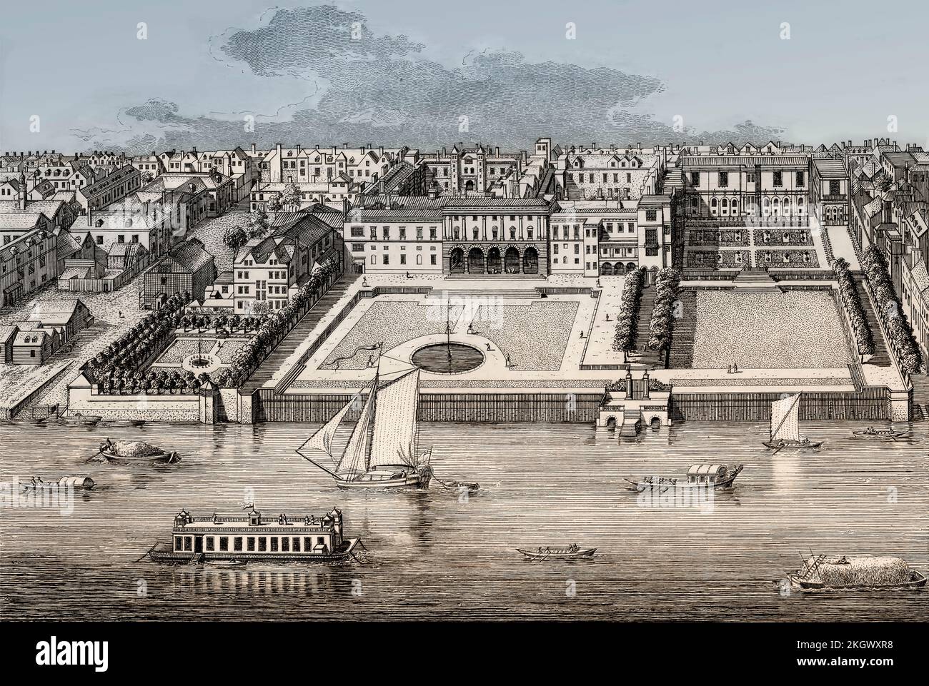 The Southern Front of Old Somerset House, Westminster, London, UK Stock ...