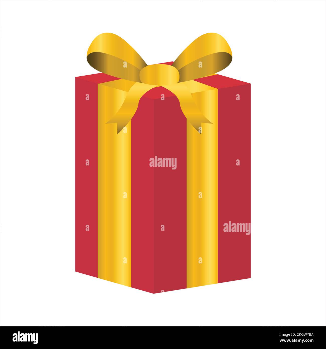 Christmas gift vector design on a white background. Gift design with a ...