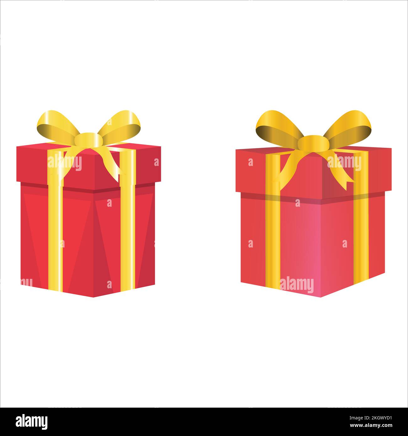 Christmas set of gifts vector design on a white background. Gift box ...