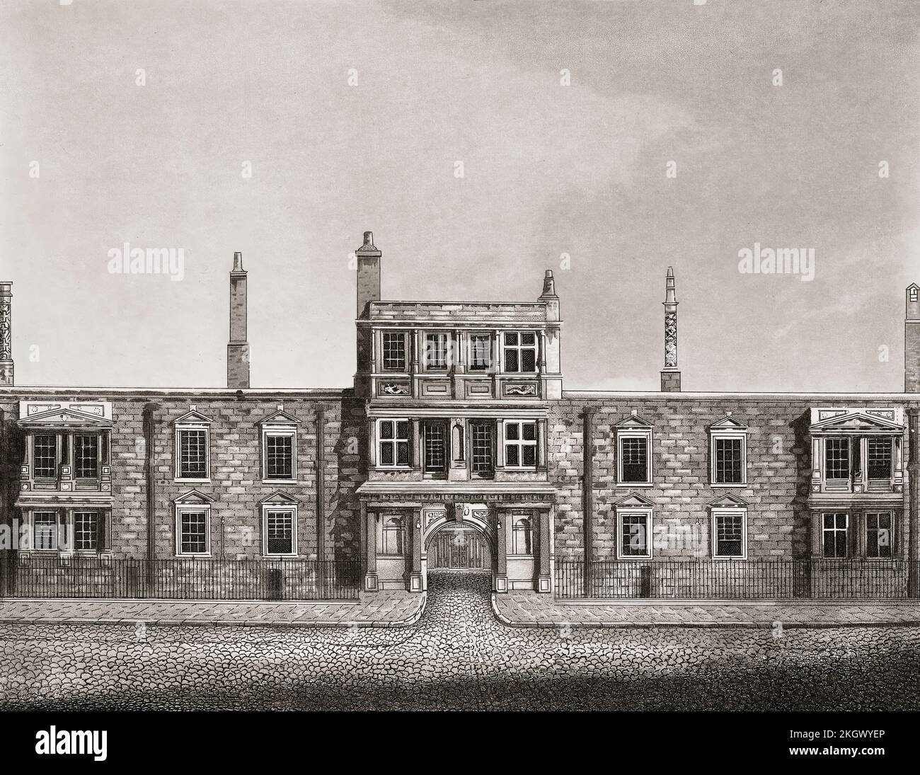 The North Front of Old Somerset House, Westminster, London, UK, 1777 ...