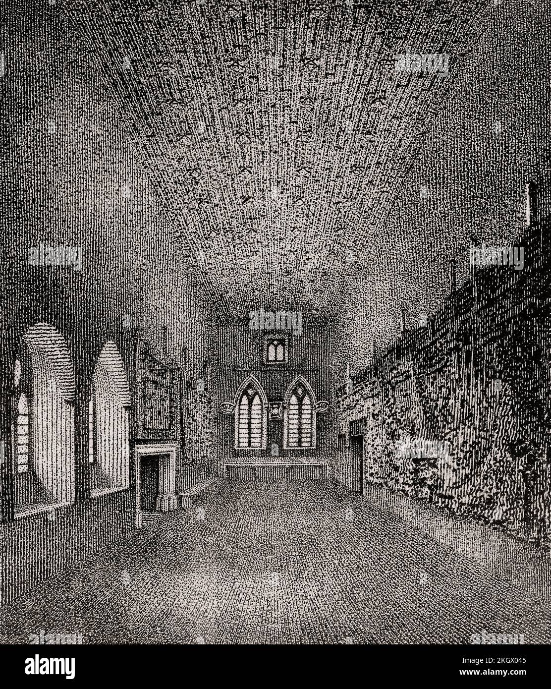 Painted Chamber, part of the medieval Palace of Westminster ...