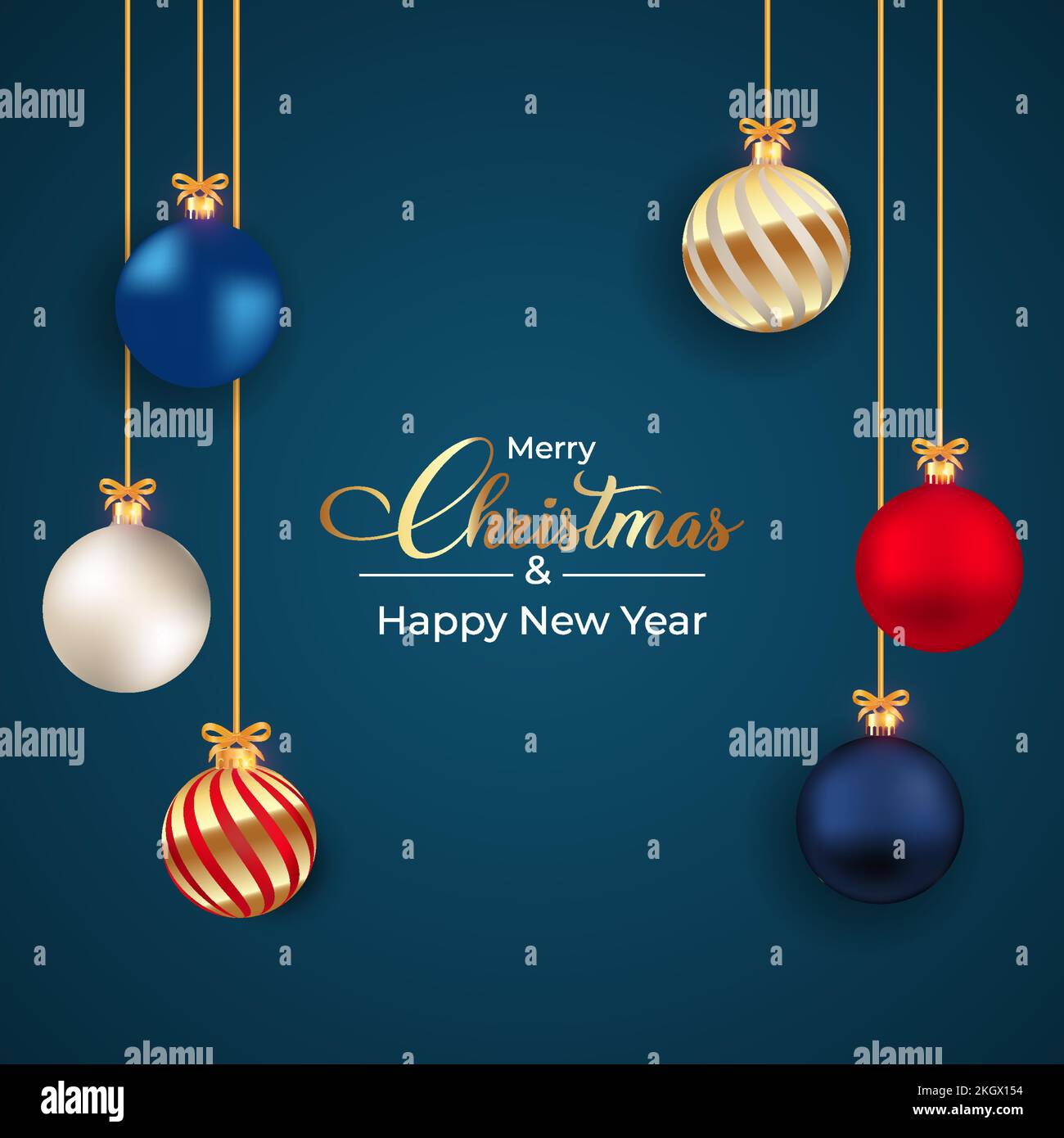 Christmas blue color background with luxurious red, blue, white, and ...