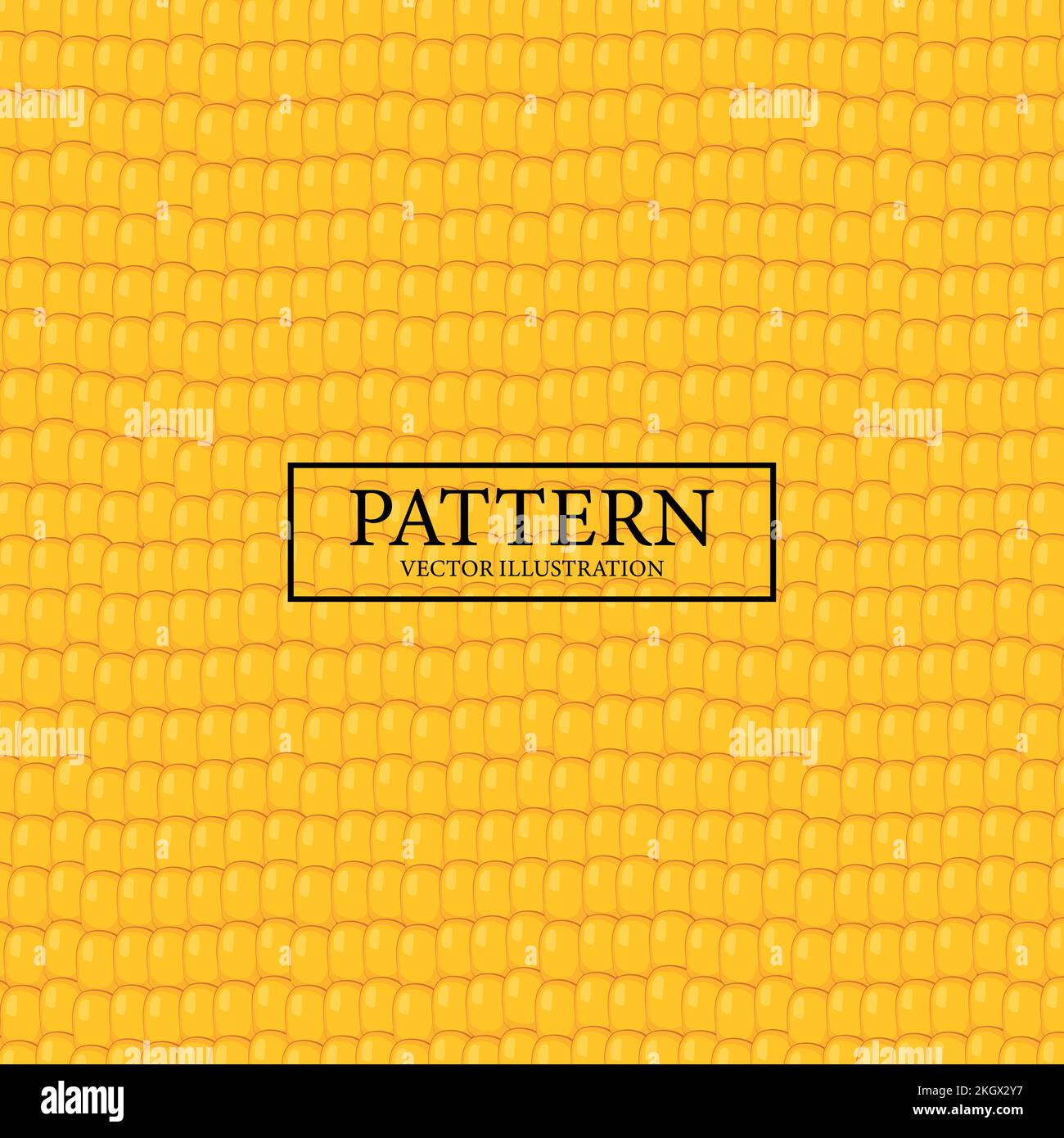 Pattern background yellow juicy corn kernels - Vector illustration ...