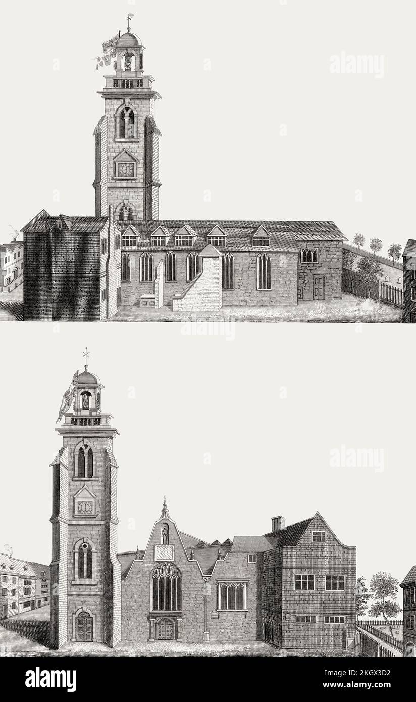 St Martin-in-the-Fields, Westminster, London, England, 1771 Stock Photo ...