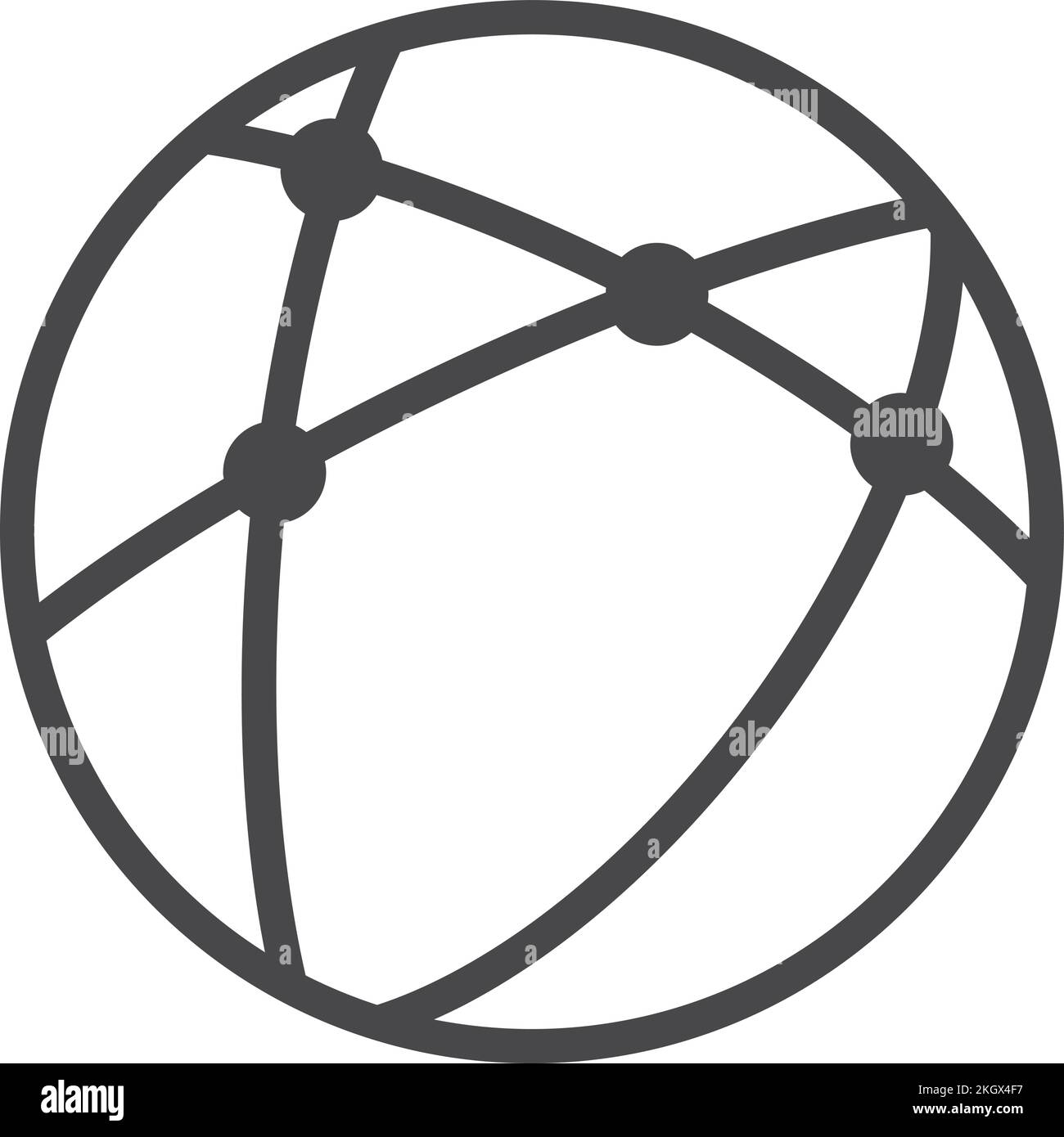 Global communication icon. Planet connections. Worldwide symbol Stock ...