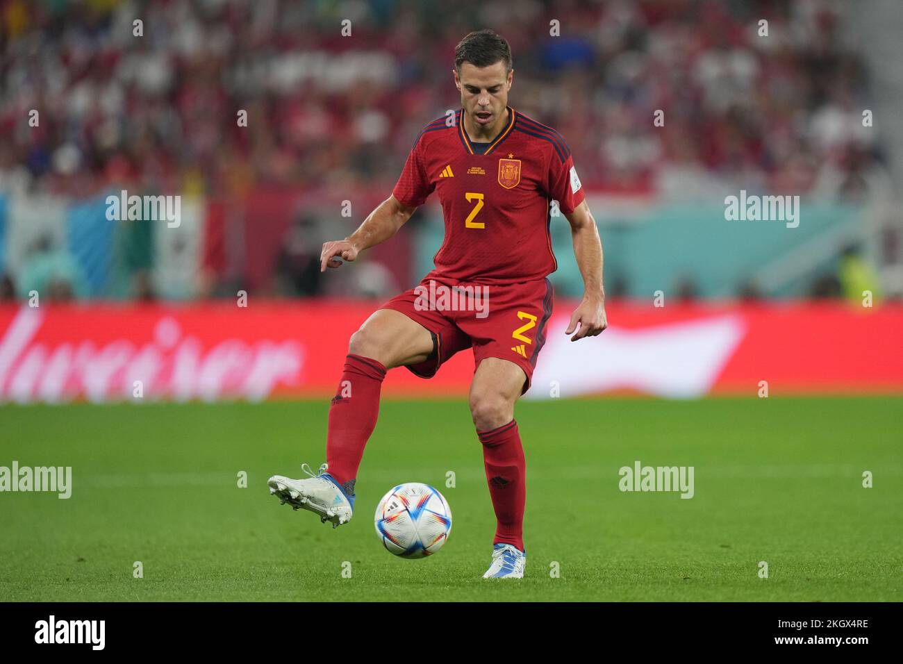 Cesar Azpilikueta of Spain during the Qatar 2022 World Cup match, group ...