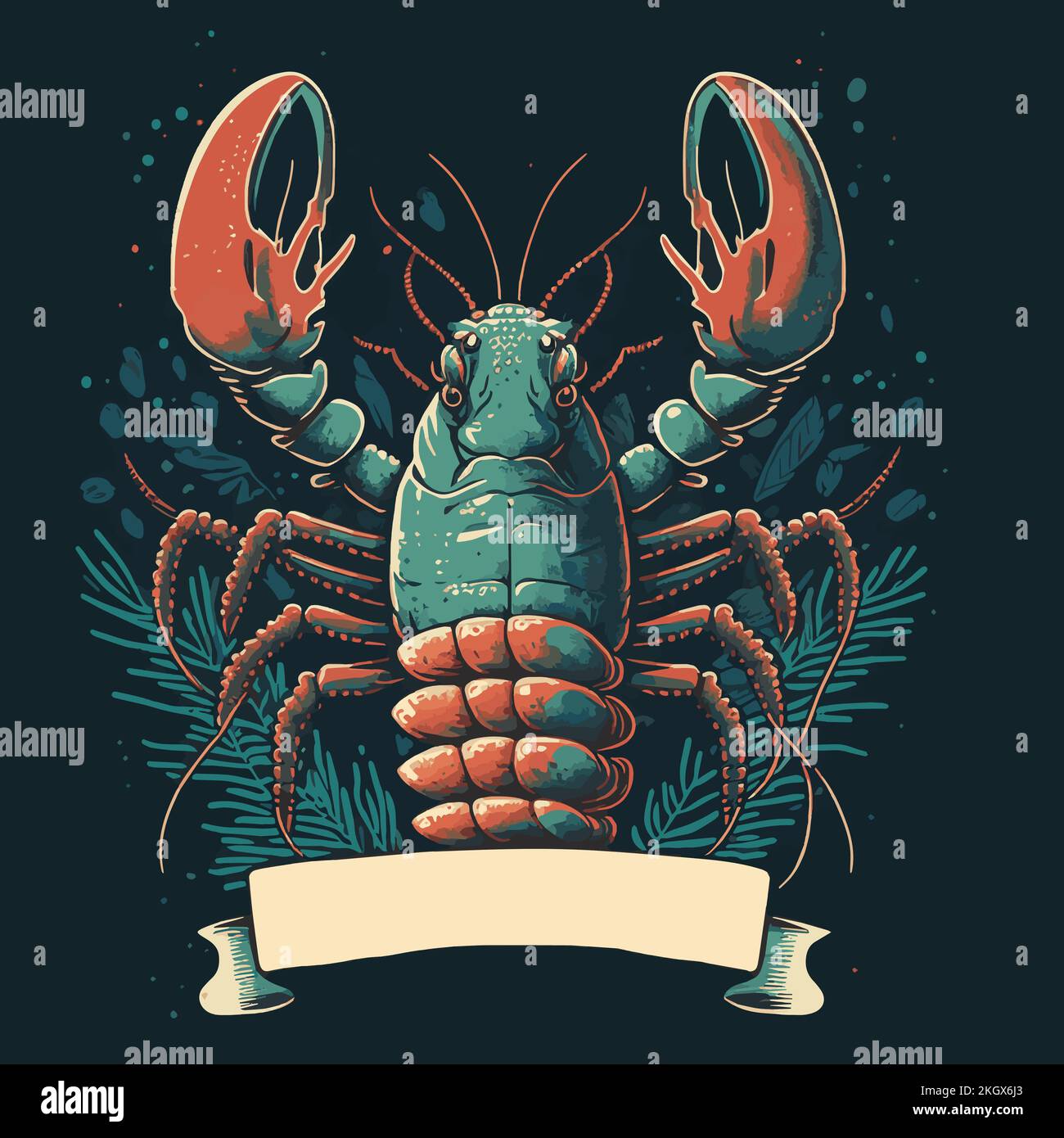 Fish shop lobster Stock Vector Images - Alamy