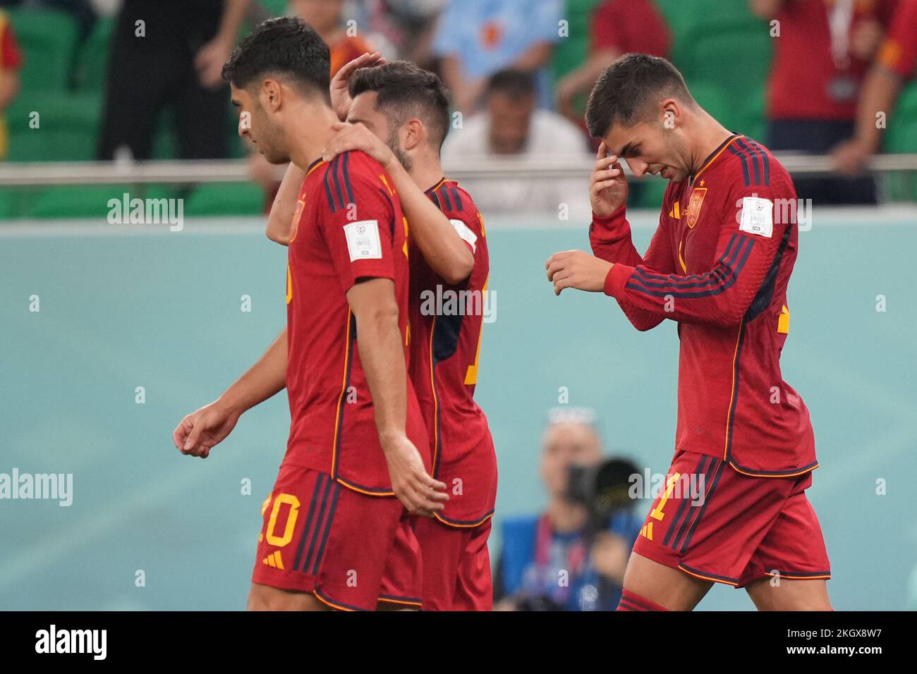 Ferran Torres of Spain celebrates his goal during the Qatar 2022 World ...