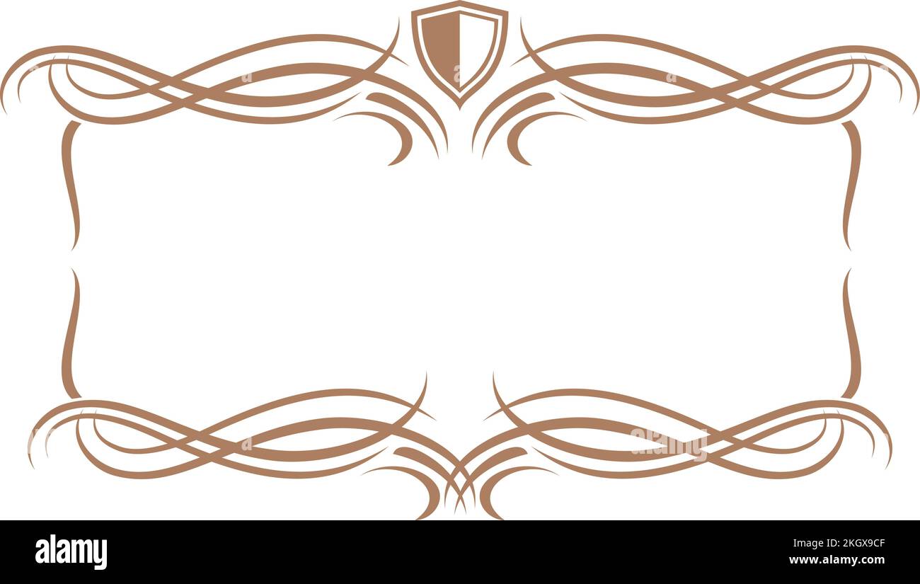 Vintage elegant frame. Decorative ornate text border Stock Vector Image ...