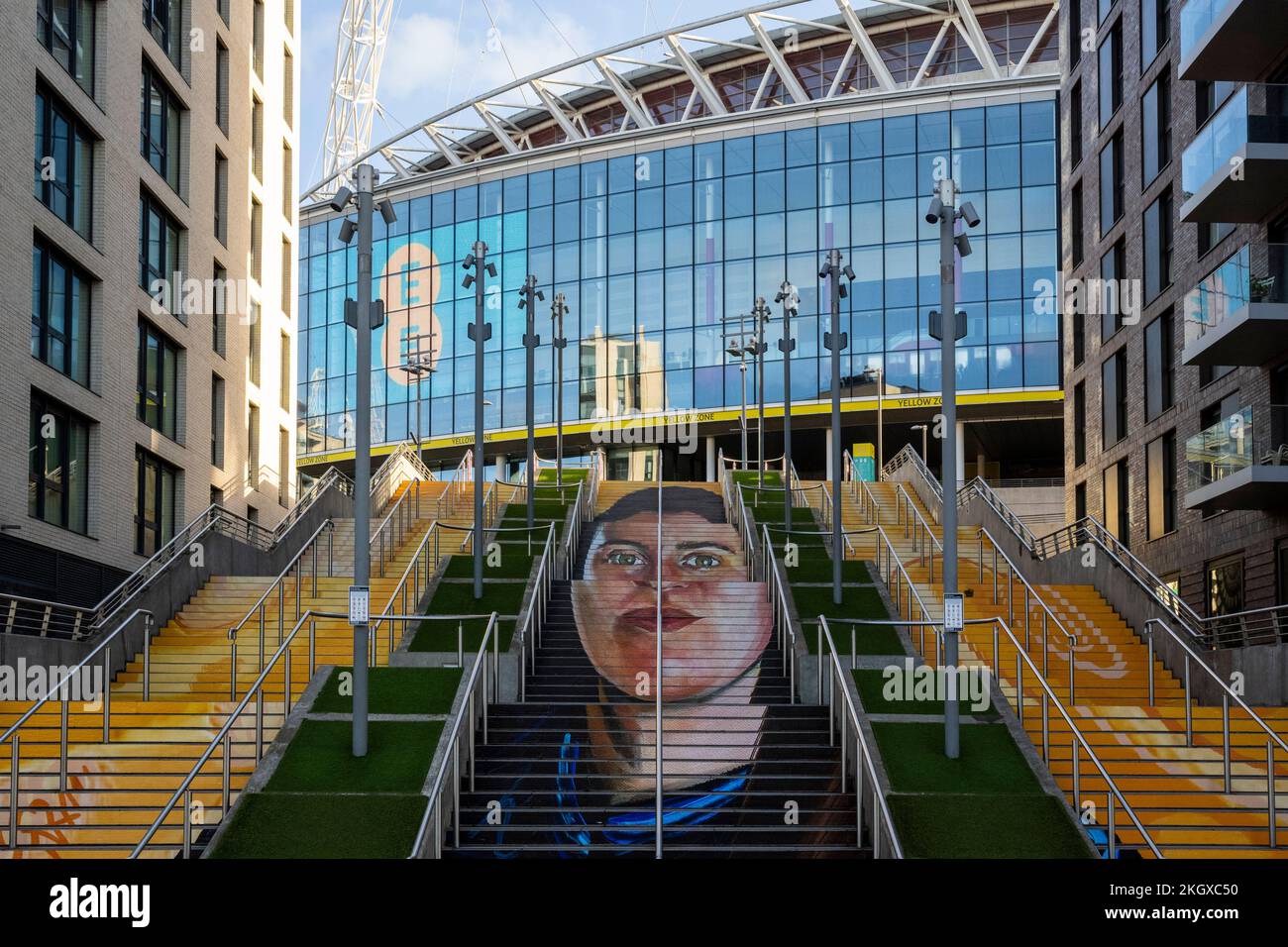 London, UK. 23 November 2022. A distinctive artwork by artist Charlotte ...