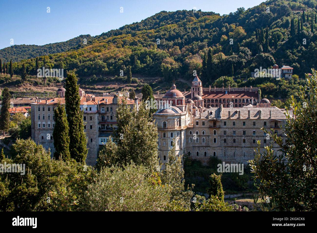 Mount Athos, bulgarian Saint George the Zograf Monastery, Halkidiki ...