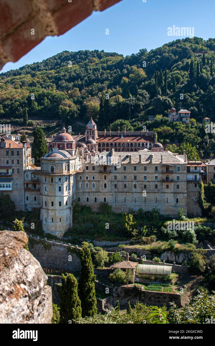 Mount Athos, bulgarian Saint George the Zograf Monastery, Halkidiki ...