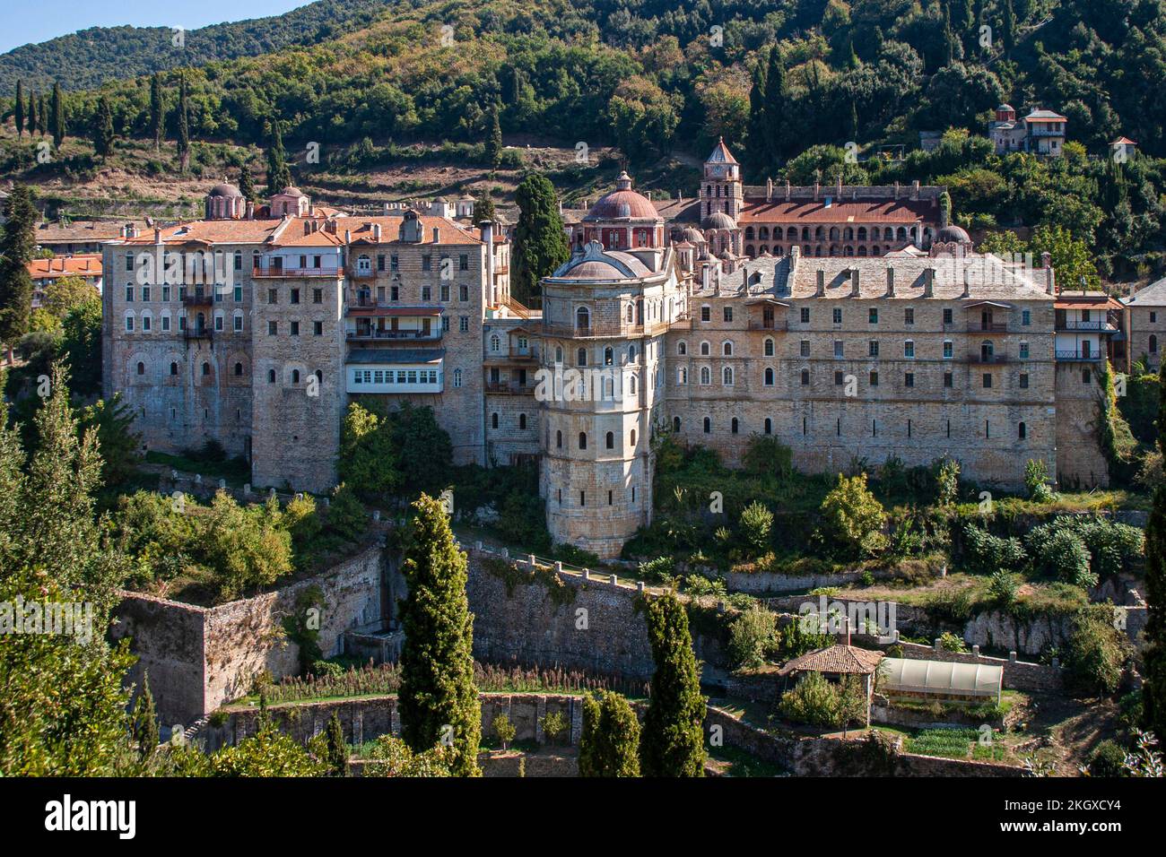 Mount Athos, bulgarian Saint George the Zograf Monastery, Halkidiki ...