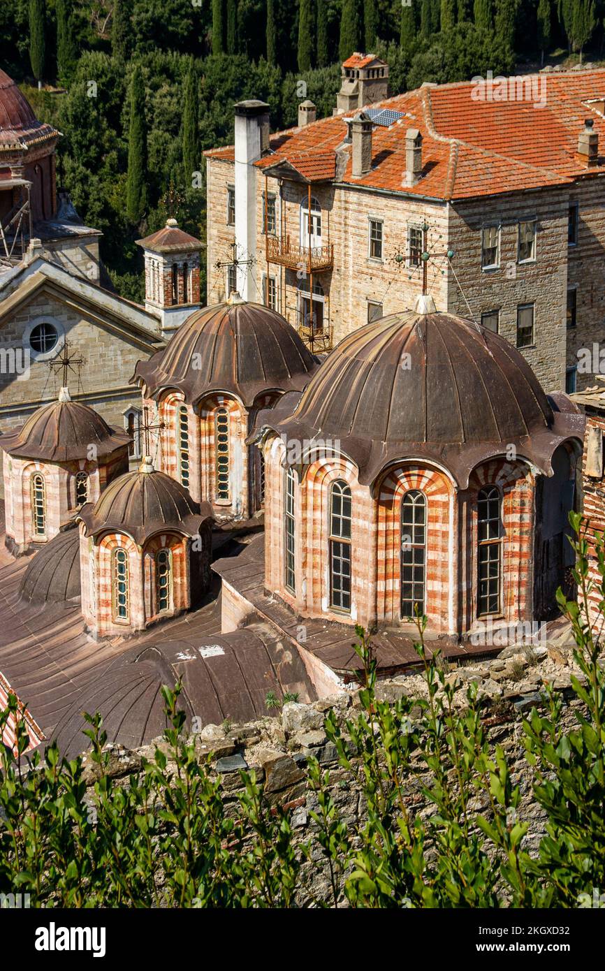 Mount Athos, bulgarian Saint George the Zograf Monastery, Halkidiki ...