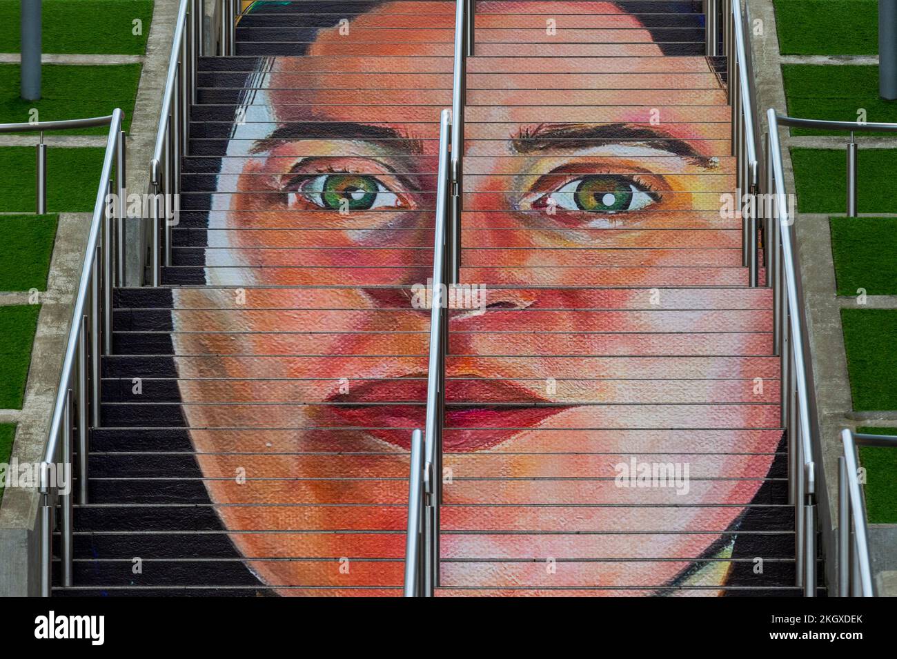 London, UK. 23 November 2022. A distinctive artwork by artist Charlotte ...